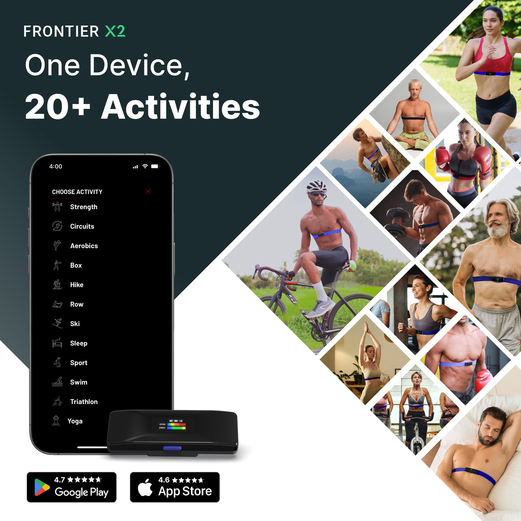 Continuous ECG | Wearable Heart Rate Monitor | Frontier X2 Smart Heart ...